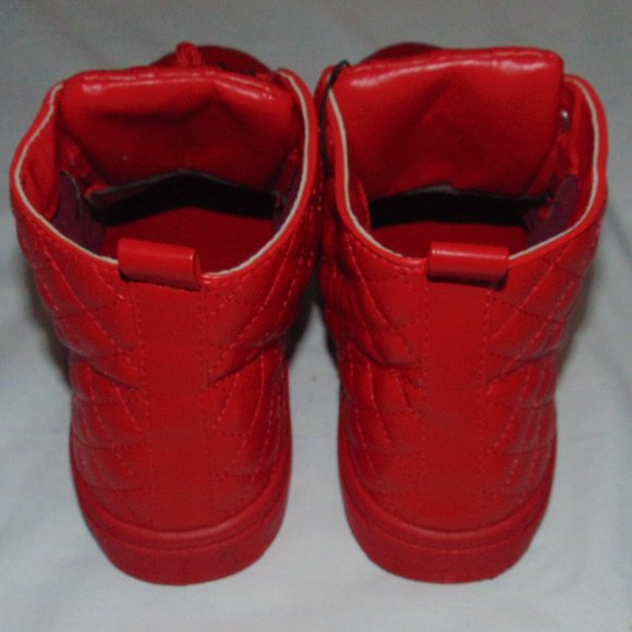 Tim Evans England | Shoes | Nwt Tim Evans England Red Quilted Hitop ...